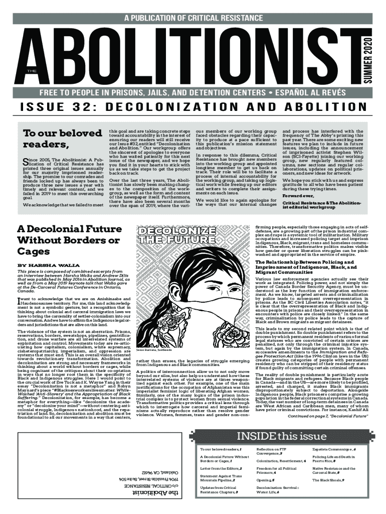 Fillable Online Issue 29 of The Abolitionist Paper! Fax Email Print ...