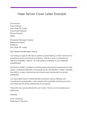 Fillable Online Job application letter for waiter position Fax Email ...