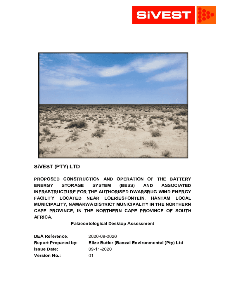Fillable Online development of an BESS Battery Energy Storage System ...