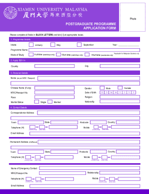 Fillable Online Research Degree Registration Application Form (Word ...
