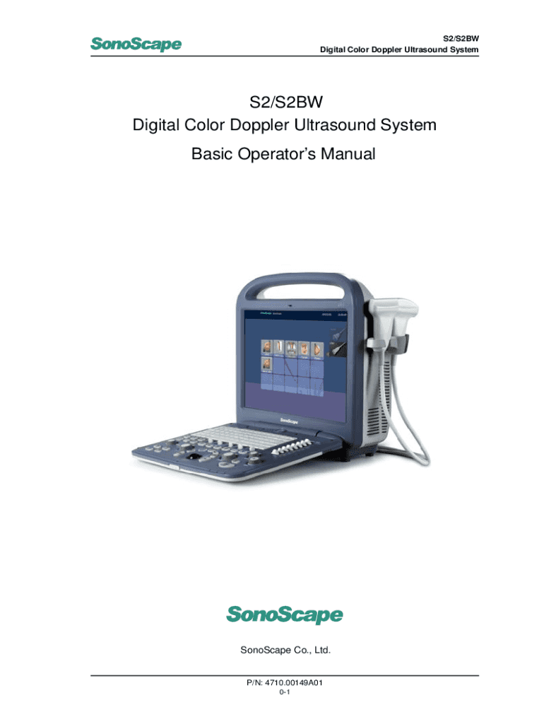 Fillable Online SonoScape-S2-Basic-Operation-Manual.pdf Fax Email Print ...