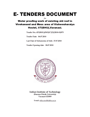 Fillable Online E- TENDERS DOCUMENT Fax Email Print - pdfFiller
