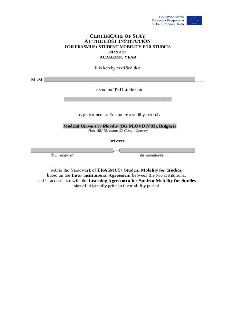 Application of Erasmus+ Student Mobility for Studies ... Doc Template ...