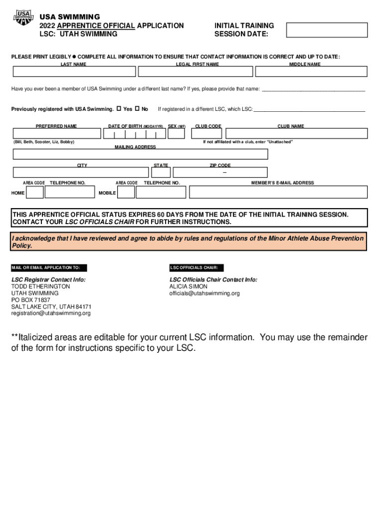 Fillable Online 2022 apprentice official application Fax Email Print - pdfFiller