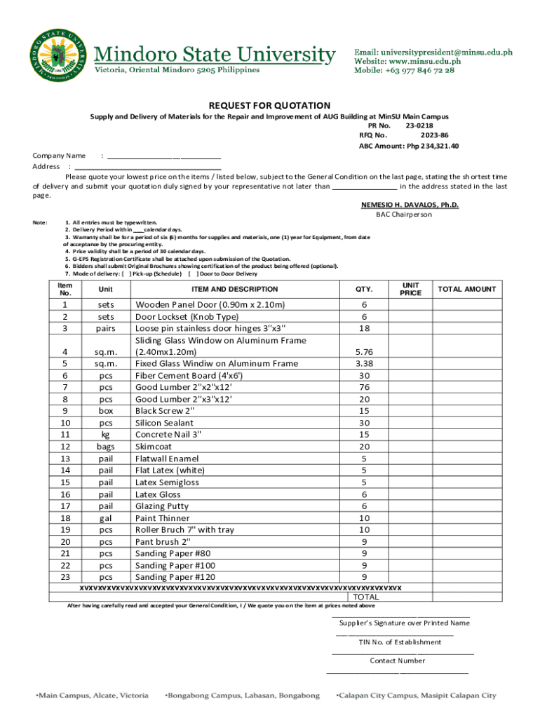 Fillable Online RFP Title Selection of IT Service Provider for the ...