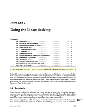 Fillable Online Linux tutorial - An Introduction to Linux/Unix at Denison Jessen T ... Fax Email ...