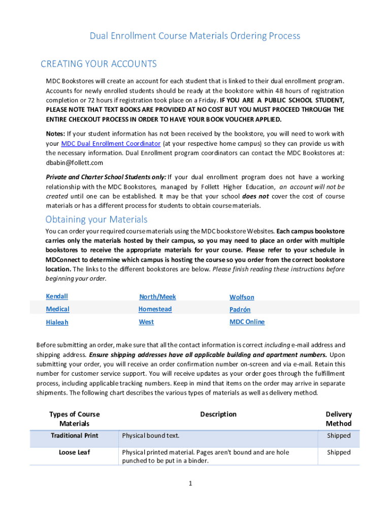 Fillable Online Dual-Enrollment-Course-Materials-Ordering-Process-for ...