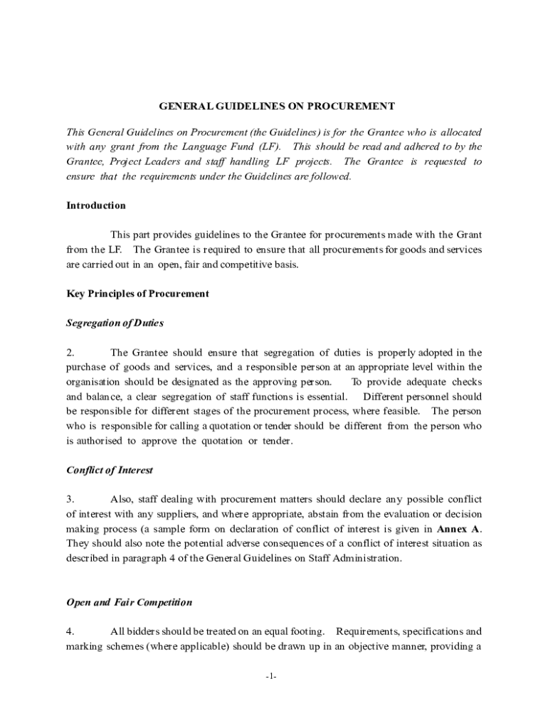 Fillable Online Procurement Guide Sheet Fax Email Print - pdfFiller