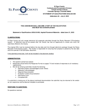 Fillable Online STATEMENT OF QUALIFICATIONS SOQ #23-093 Fax Email Print ...