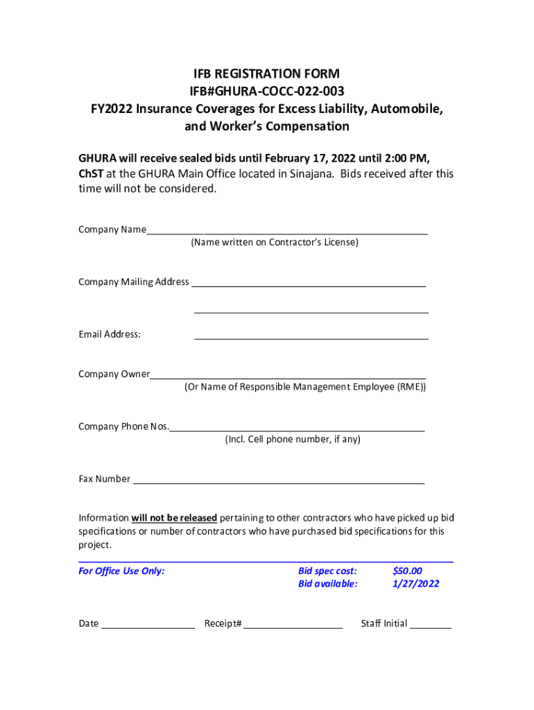 Fillable Online FY2022 Insurance Coverages for Excess Liability ...