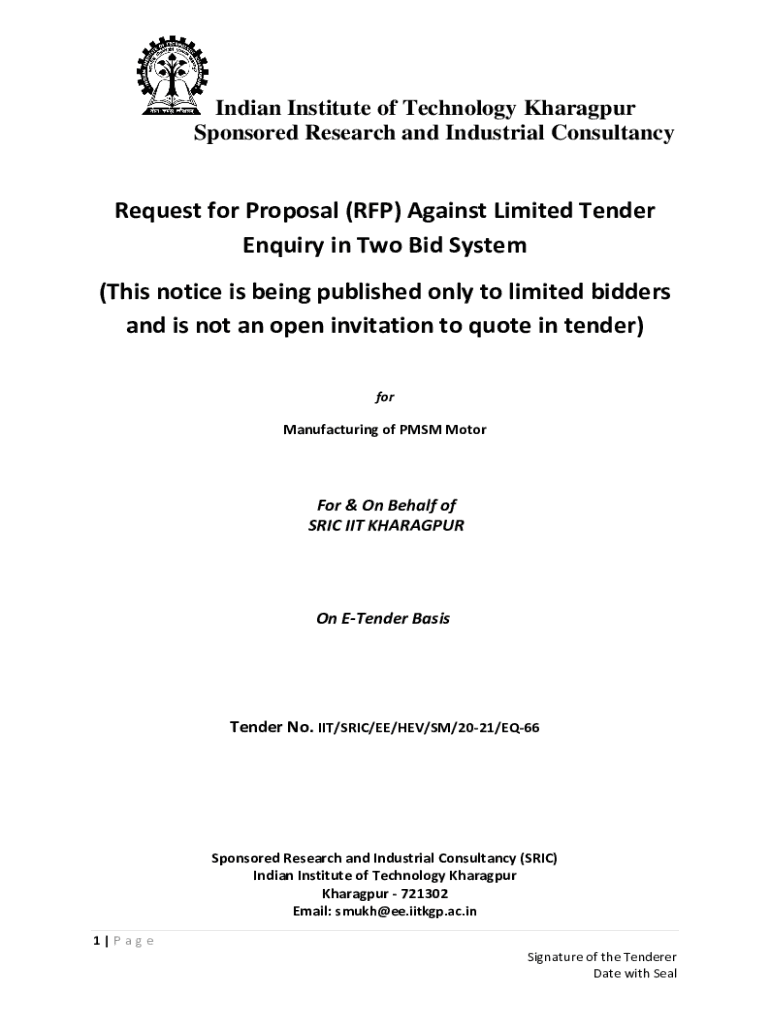 Fillable Online Request for Proposal (RFP) Against Limited Tender ...