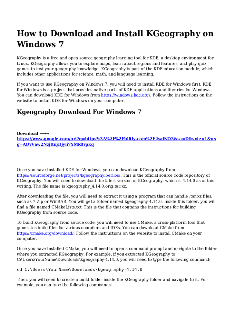 Kgeography Online - Fill Online, Printable, Fillable, Blank | pdfFiller