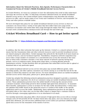 Fillable Online Cricket Wireless Broadband Card ? How To Get Better ...