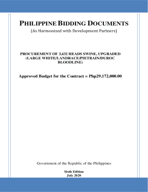 Fillable Online cagayandeoro da gov PROCUREMENT OF 3,432 HEADS SWINE, UPGRADED Fax Email Print ...