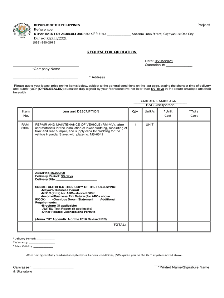 Fillable Online cagayandeoro da gov The Project for Capacity Development on Improving Solid ...