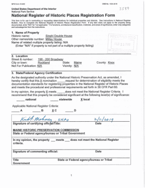 Fillable Online National Register of Historic Places Registration Form ...