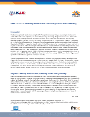 Fillable Online Community Health Worker Encounter Forms: A Tool to ...