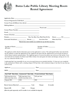 Fillable Online burnslake bc libraries Burns Lake Public Library ...