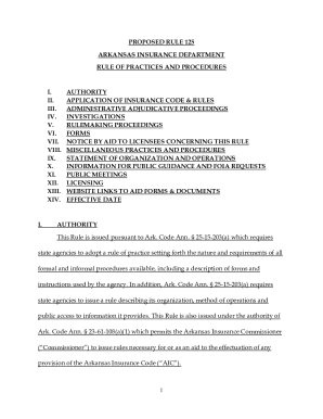 Fillable Online Rule 125 Rule of Practices And ProceduresV10Underline ...