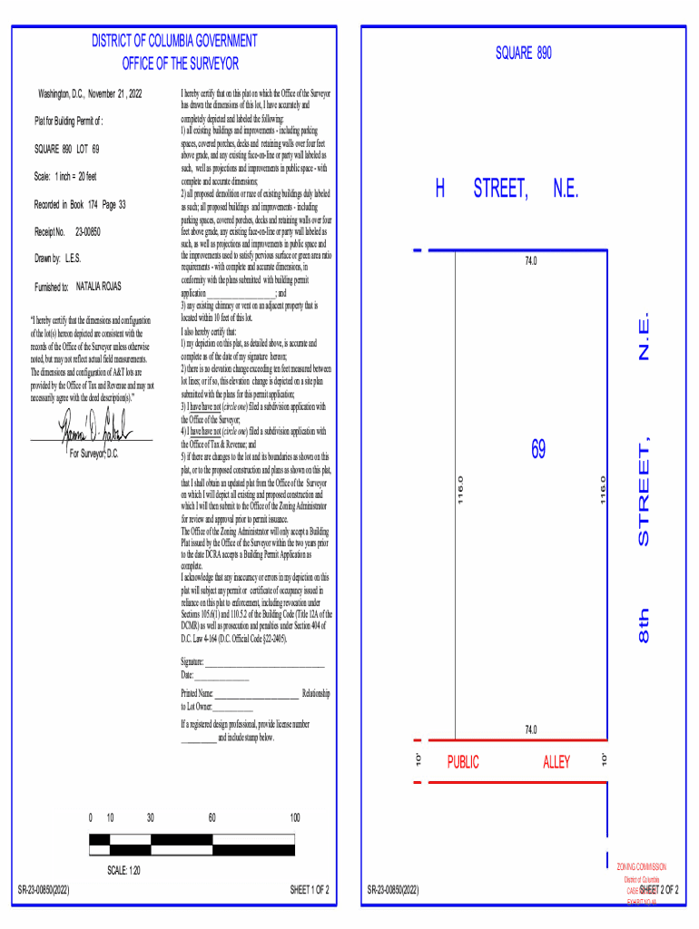 Fillable Online Plat for Building Permit of: Fax Email Print - pdfFiller