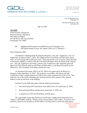 Fillable Online Supplemental Documents for Modification of Consequence ...