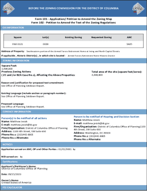 Fillable Online Application/ Petition to Amend the Zoning Map Form 102 Fax Email Print - pdfFiller