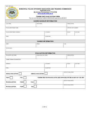 Fillable Online Municipal Police Officer Basic Training Program Fax ...