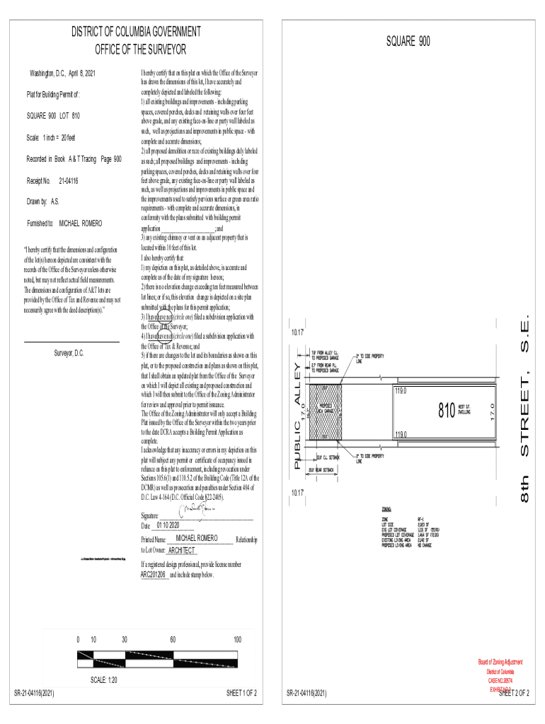 Fillable Online Surveyors FAQsdob - DC Department of Buildings Fax Email Print - pdfFiller