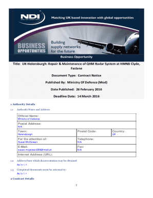 Fillable Online Write your Business Opportunity Statement Fax Email Print - pdfFiller