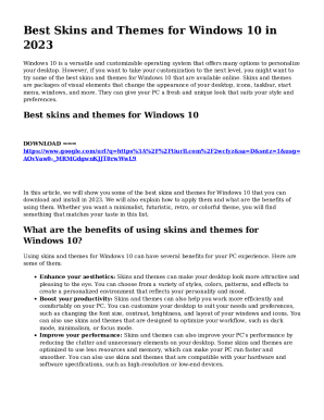 Fillable Online How to change or delete themes in Windows 10 Fax Email ...