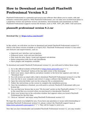 Fillable Online PlanSwift: Takeoff Software for Construction Estimating ...