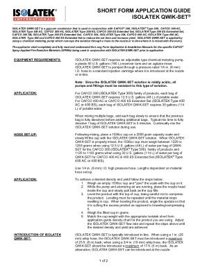 Fillable Online short form application guide cafco 300 ac Fax Email ...