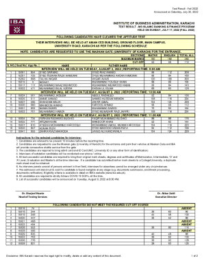 Fillable Online IBA - Institute of Business Administration Fax Email ...