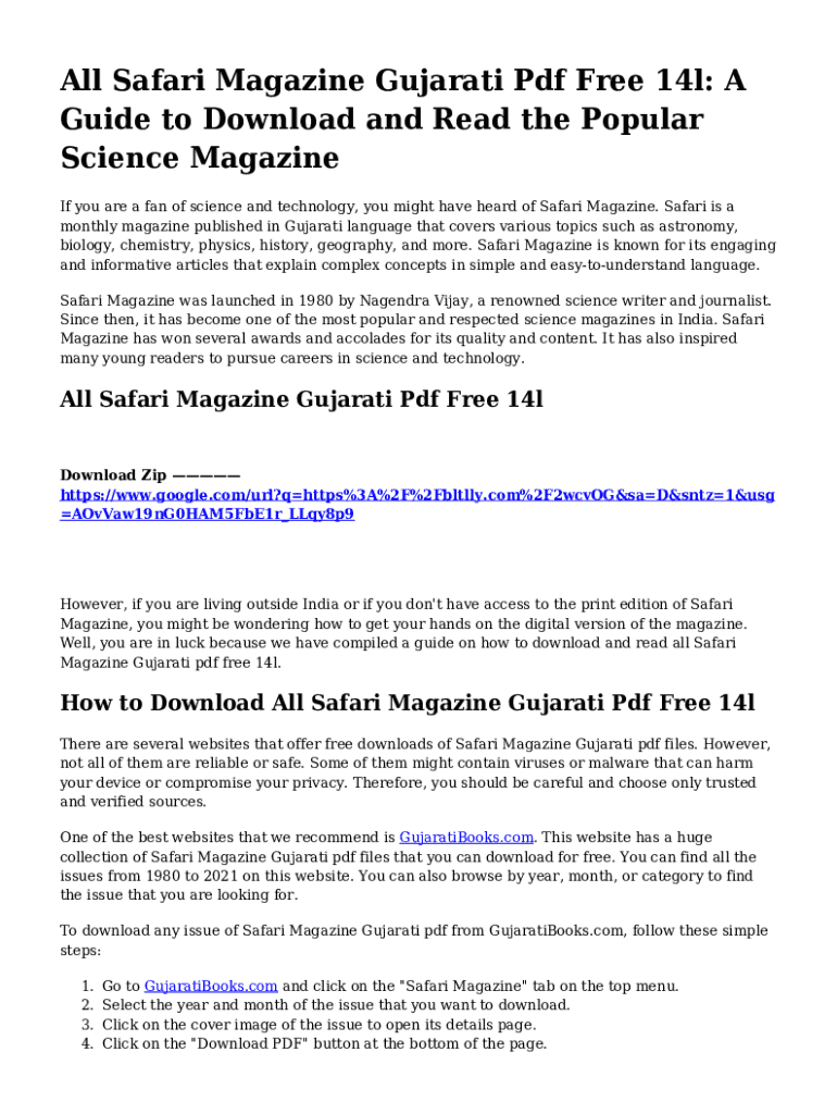 Fillable Online Which are some of the best science magazines ... Fax ...