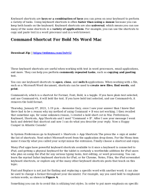 Fillable Online The Only Keyboard Shortcut List You'll Ever Need Fax ...