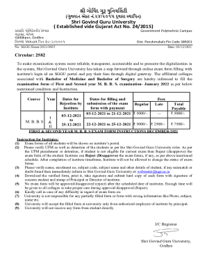 Fillable Online Exam Form Paripatra Fax Email Print - pdfFiller