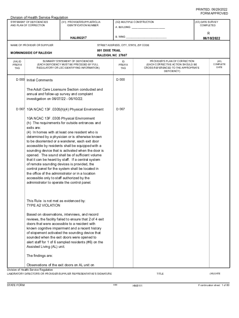 Fillable Online 801 DIXIE TRAIL Fax Email Print - pdfFiller