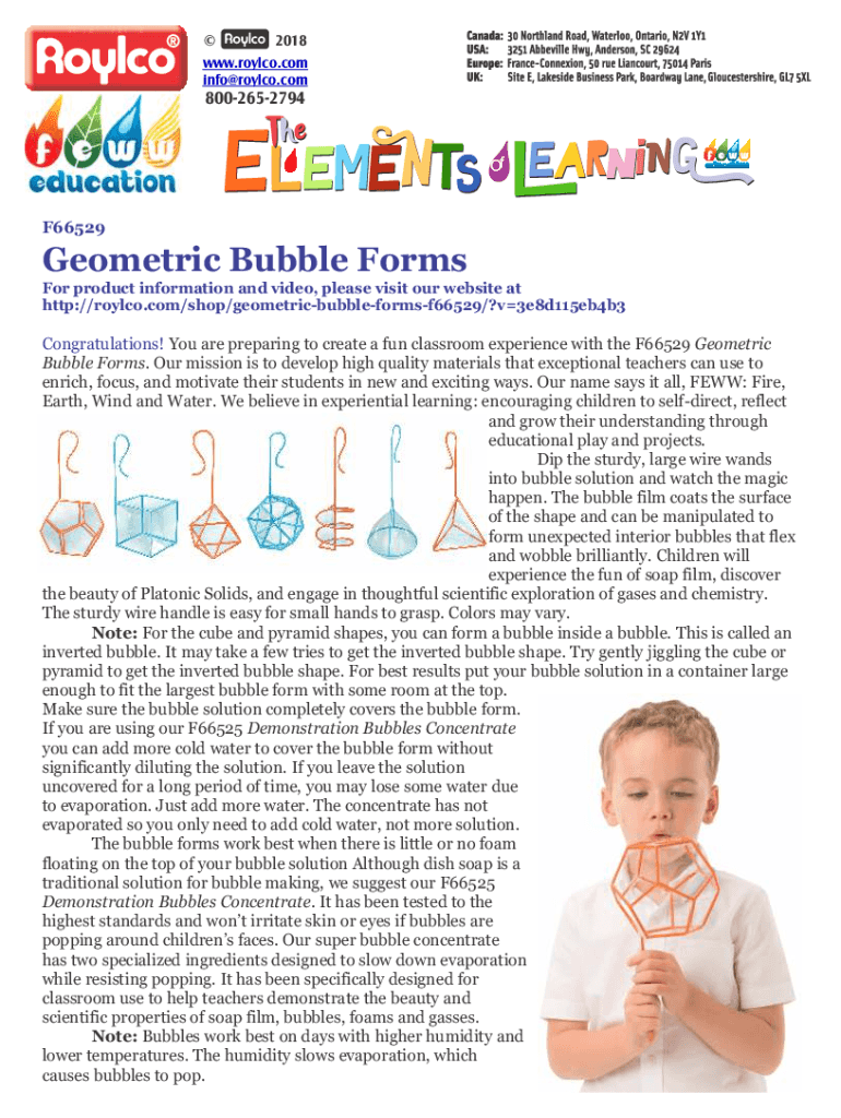 Fillable Online F66529 Geometric bubble forms GUIDE.cdr Fax Email Print ...