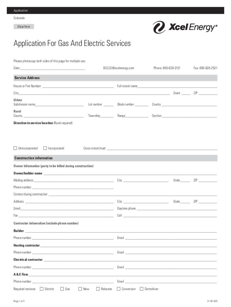 Fillable Online Xcell Energy- Fax Email Print - pdfFiller