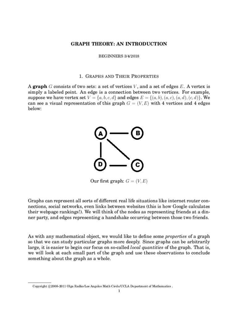 Fillable Online A 1. Define Graph. Ans: A graph G(V,E) consists of Fax Email Print - pdfFiller