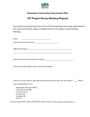 Fillable Online Promenade Area Community Improvement Plan CIP Fax Email ...