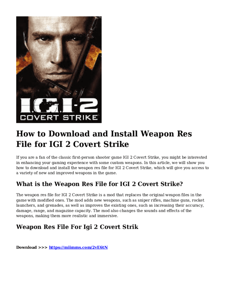 Igi 2 Hack File Download - Fill Online, Printable, Fillable, Blank ...