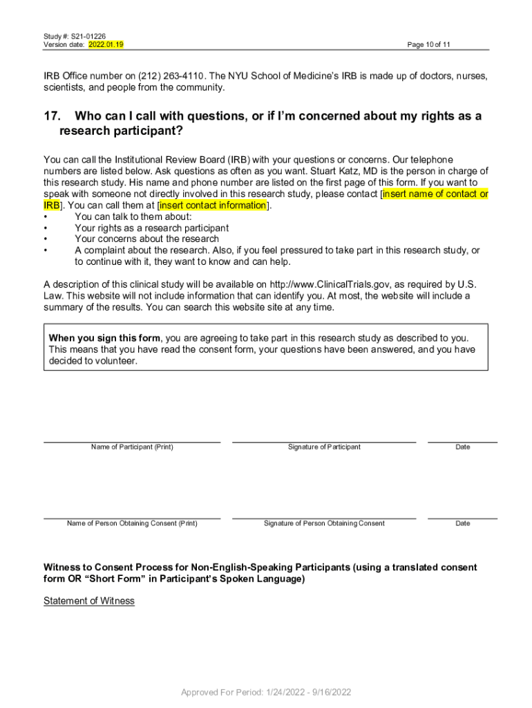 Fillable Online Level 2 and low risk Level 3 Research Participant ...