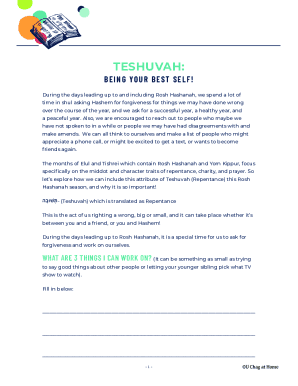 Fillable Online Teshuvah in Judaism: A Guide to RepentanceSeptember Fax ...