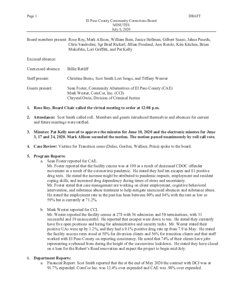 Fillable Online Chris Sandrolini, Sgt Brad Rickerl, Jillian Freeland ...