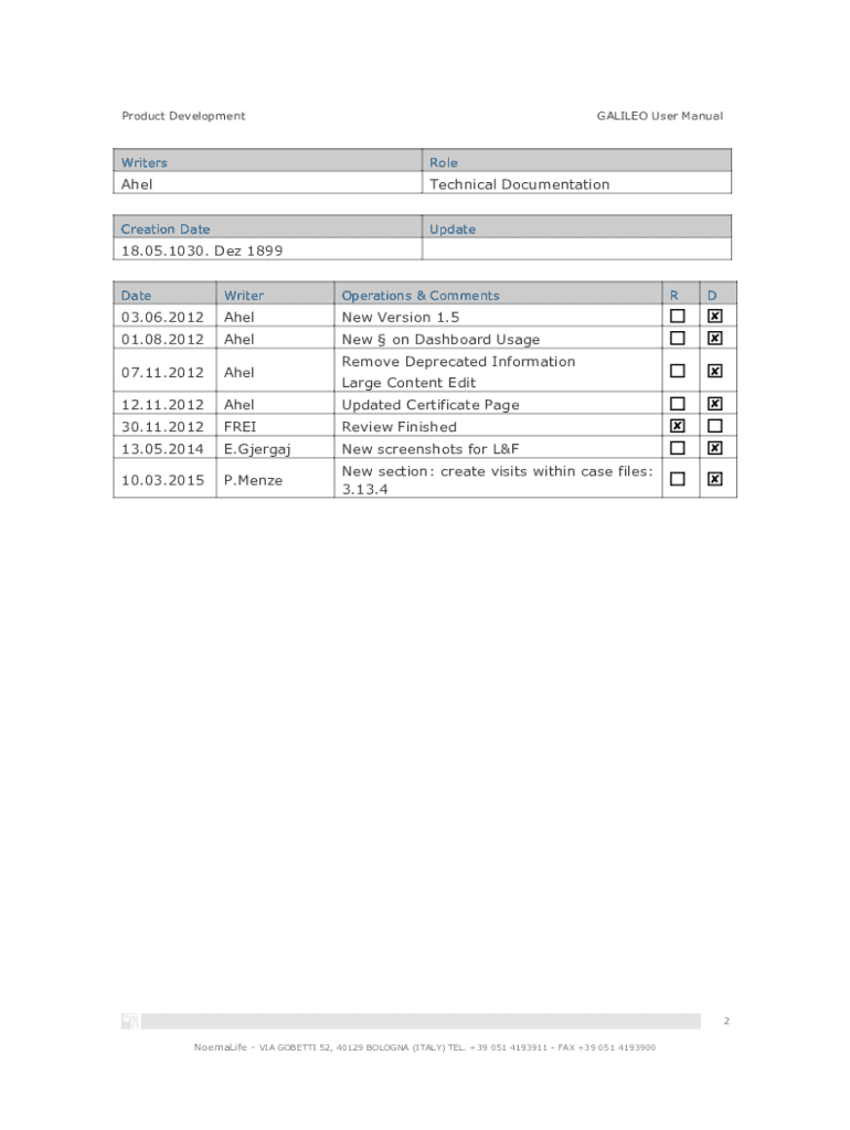Fillable Online USER MANUAL GALILEO MODULE Fax Email Print - pdfFiller