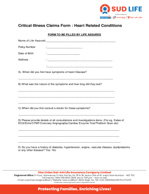 Fillable Online NCFlex-Critical-Illness-Claim-Form- ... Fax Email Print ...