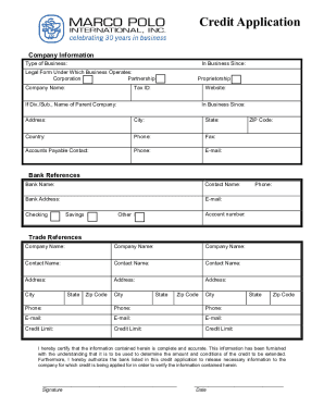 Fillable Online Credit-Application Form Fax Email Print - pdfFiller