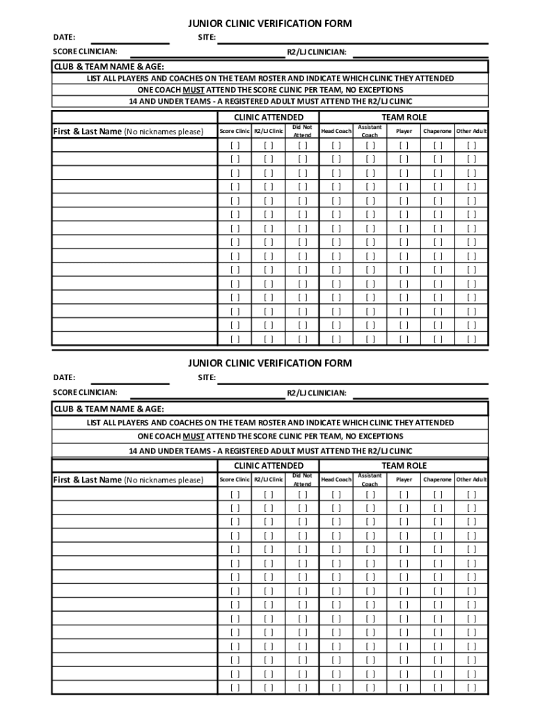 Fillable Online Ref Clinic Verification Form 8.19.15.xlsx Fax Email Print - pdfFiller