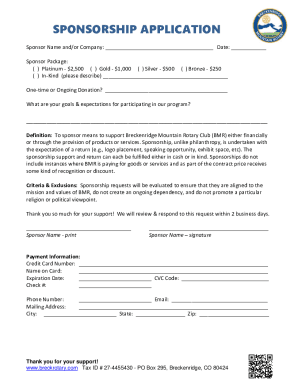 Fillable Online Build-Your-Own - Sponsorship Oppor Fax Email Print - pdfFiller